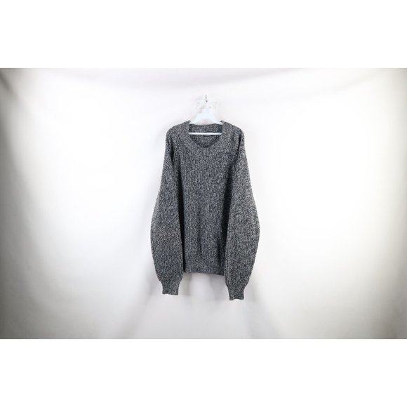 Vintage | Sweaters | Vintage 7s Streetwear Mens Xl Blank Chunky Ribbed ...